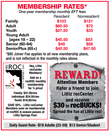 Membership Plans – Lititz Rec